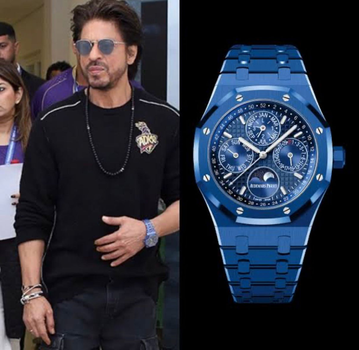 Audemars Piguet AP Royal Oak Dark blue Chronograph Metal – watchcraft