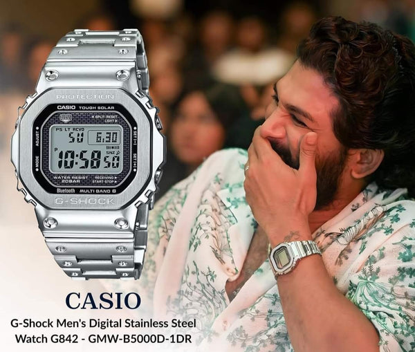 G-shock Stainless Steel Silver Allu Arjun watch – watchcraft