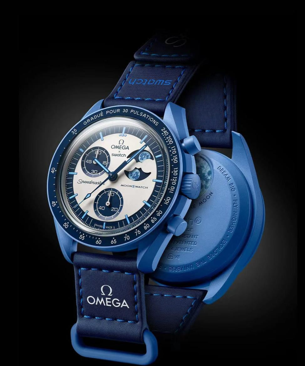 Swatch Omega x Moon Mission To The Super Blue Moonphase Speedmaster Ne ...