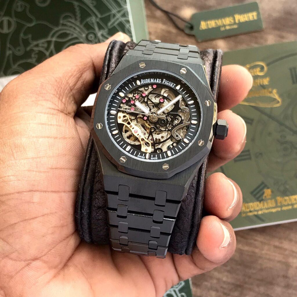 Audemars Piguet Skeleton AP Royal Oak Black Skeleton Metal – watchcraft