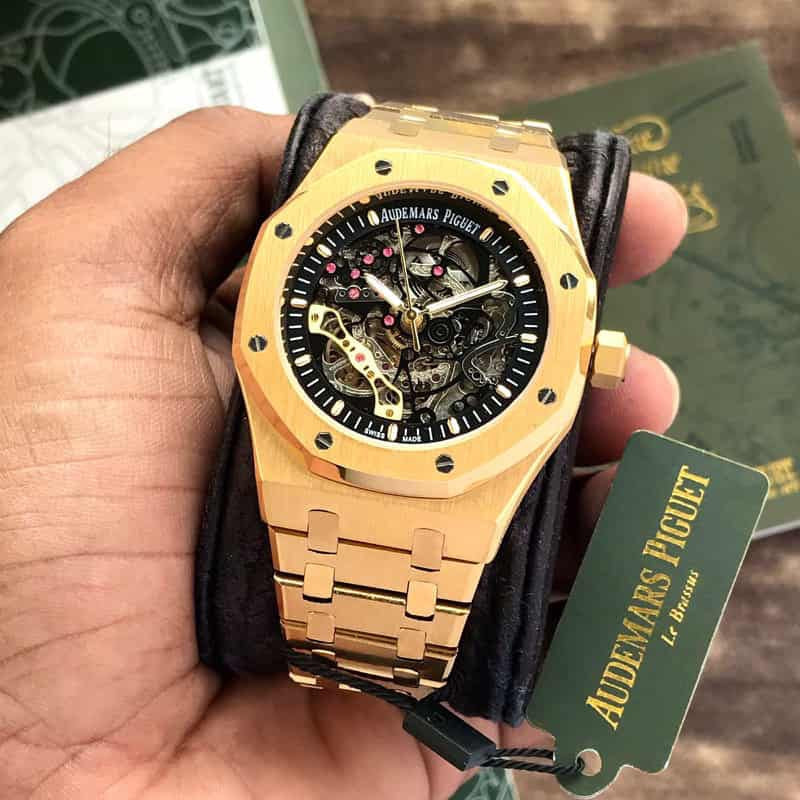 Audemars Piguet Skeleton AP Royal Oak Gold Skeleton Metal – watchcraft