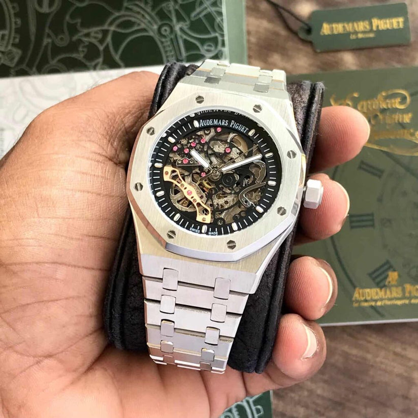 Audemars Piguet Skeleton AP Royal Oak Silver Skeleton Metal – watchcraft