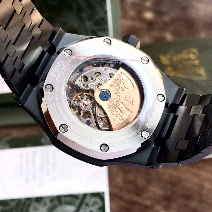 Audemars Piguet Skeleton AP Royal Oak Black Skeleton Metal – watchcraft